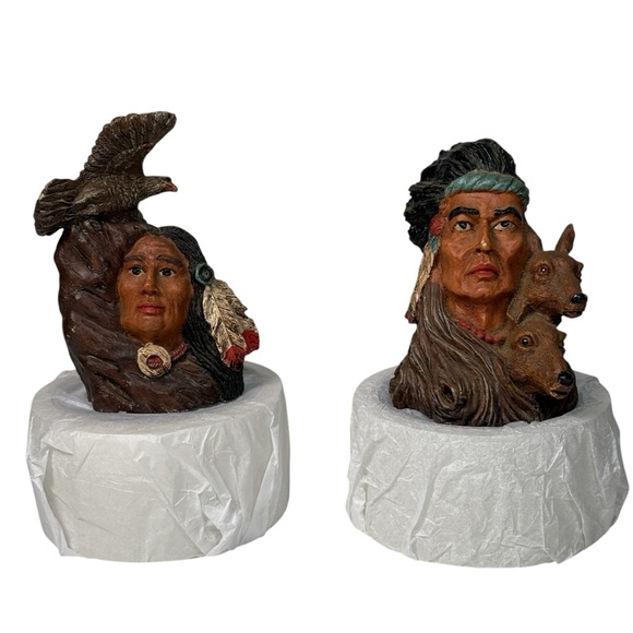 Art | Vintage Native American Figurines Southwestern Decor Set Of Two 4 ...